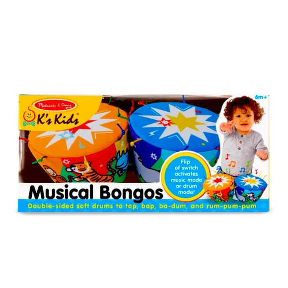 Melissa & Doug | Toys | Melissa Doug Ks Kids Bongo Drums Soft Musical ...